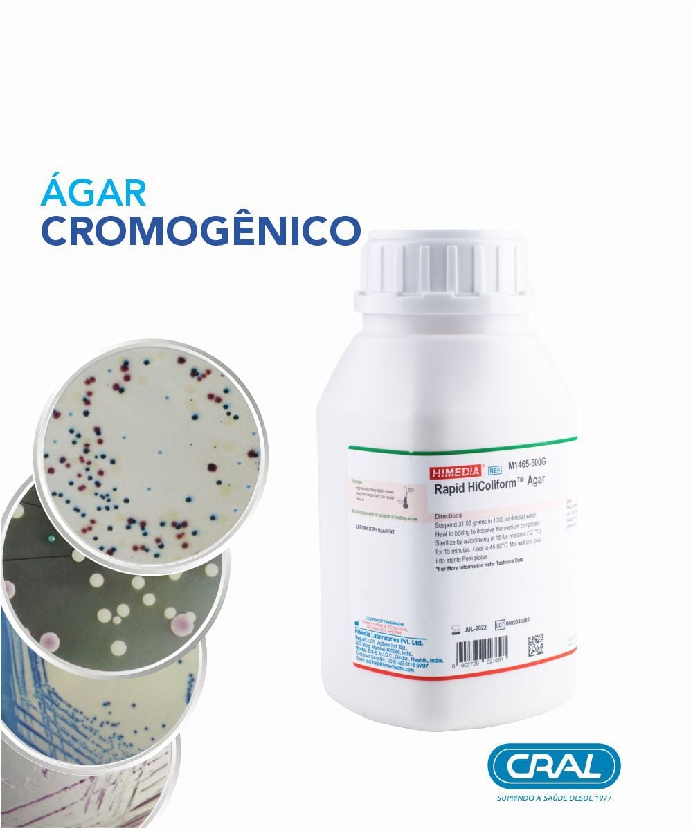 Agar cromogênico e.coli coliformes (cca) iso 9308-1 500g